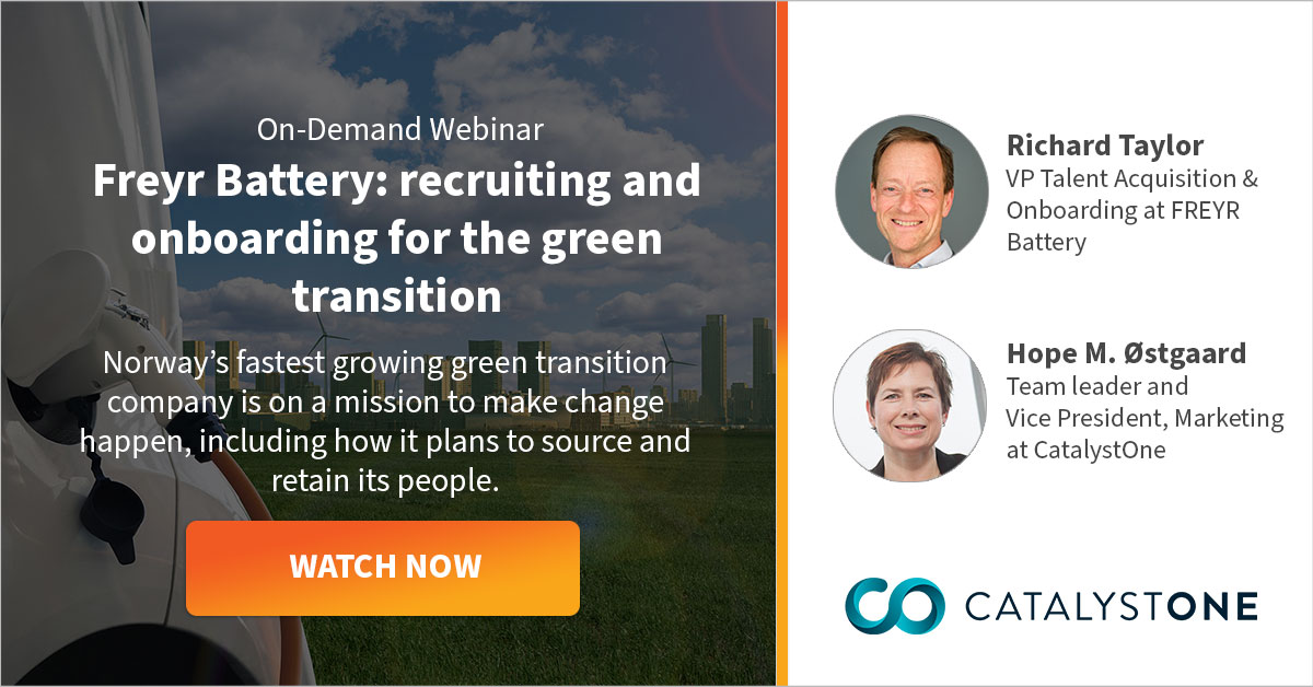 Webinar: Freyr - recruiting and onboarding for the green transition